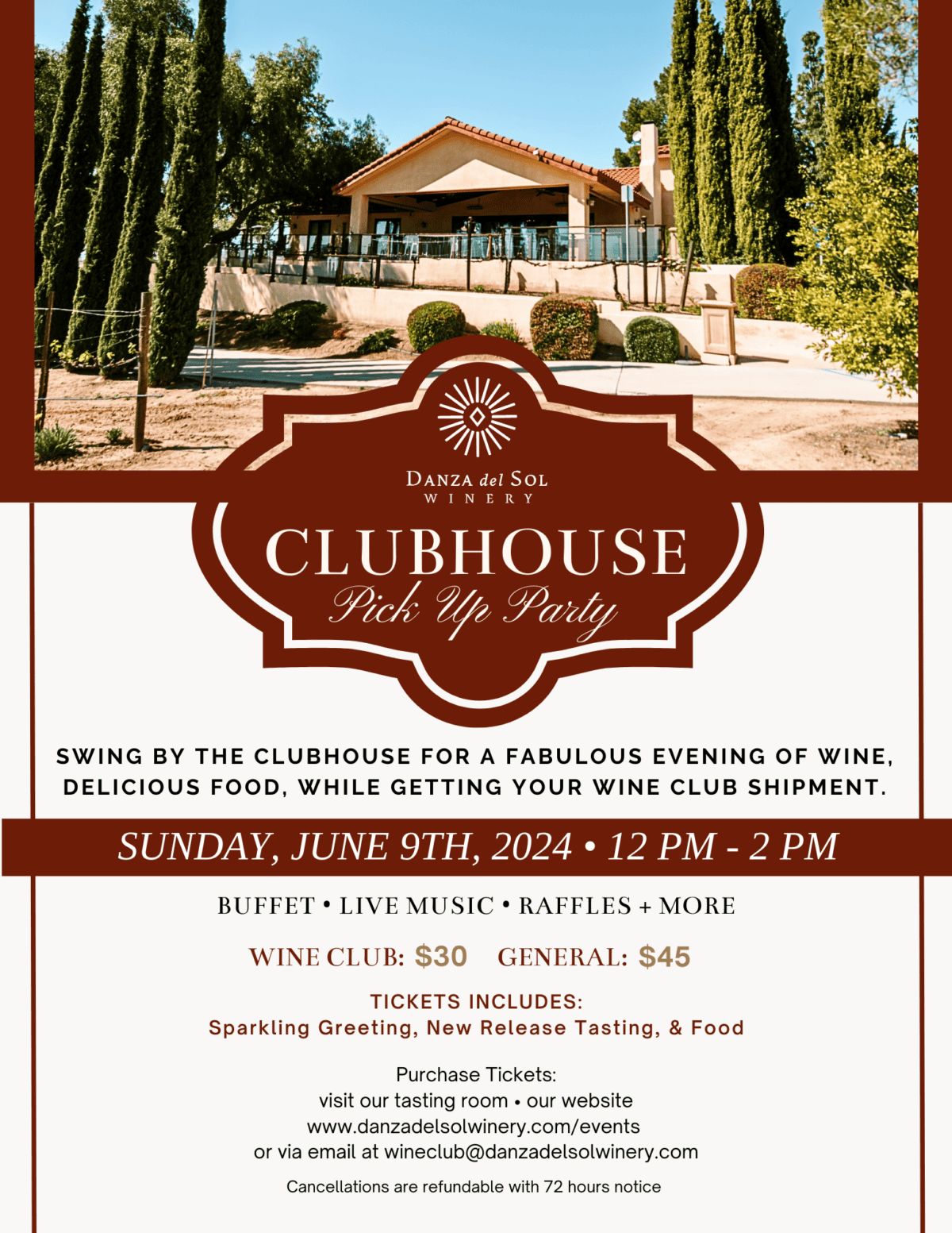 Clubhouse Pick Up Party - Danza del Sol